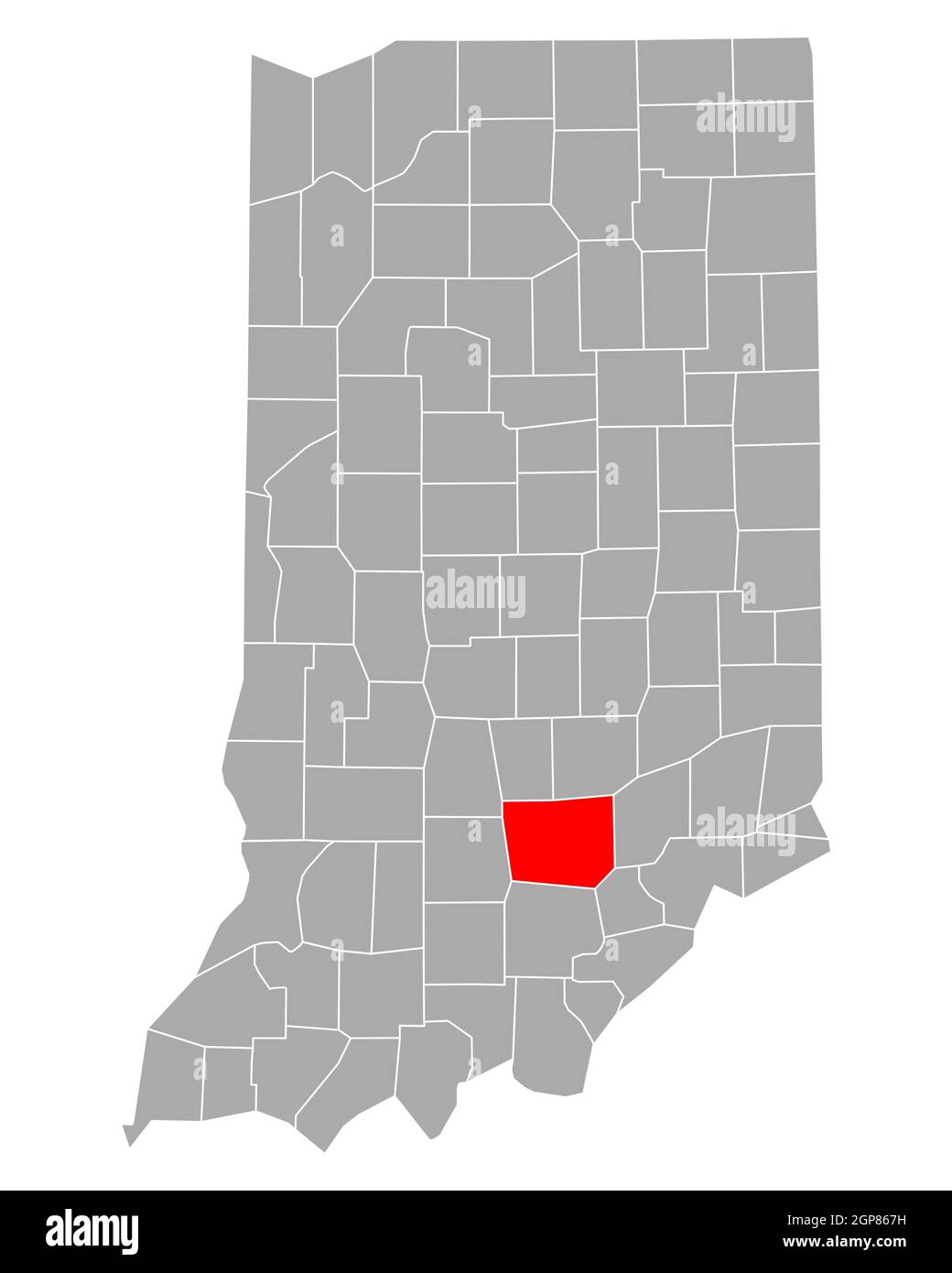 Map of Jackson in Indiana Stock Photo - Alamy