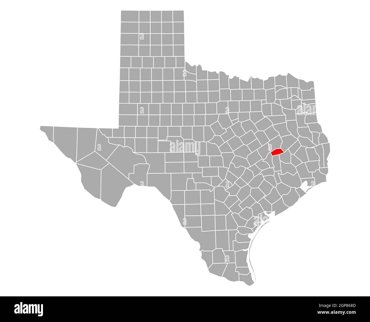 Map of Madison in Texas Stock Photo - Alamy