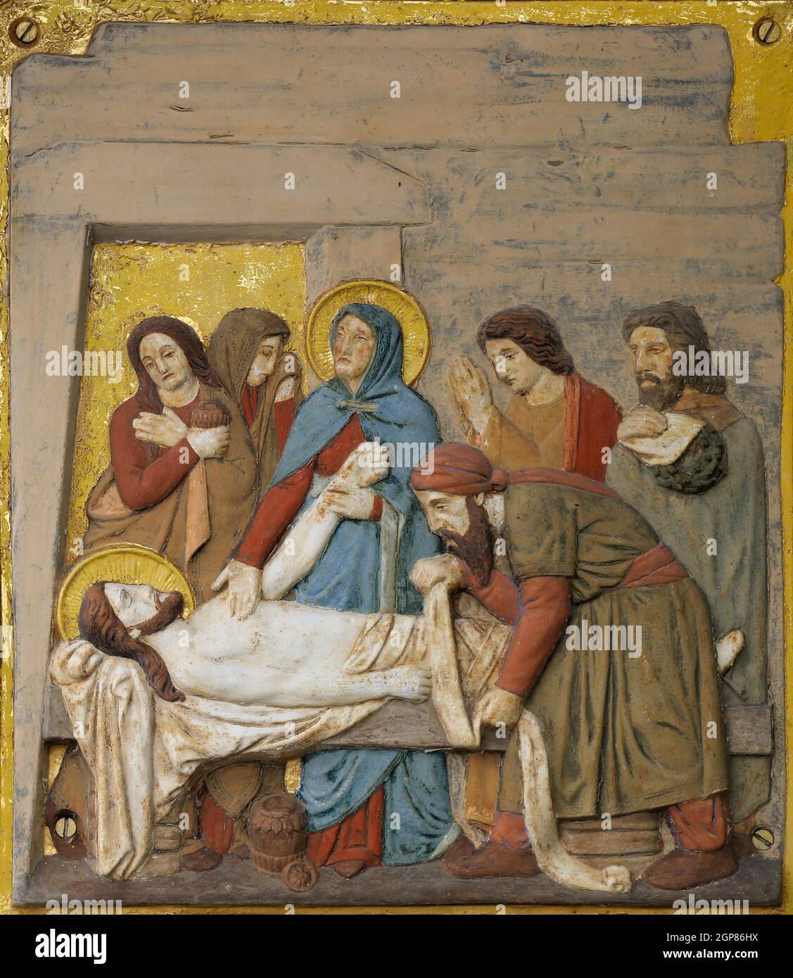 Jesus body is removed from the cross, 13th Stations of the Cross in ...