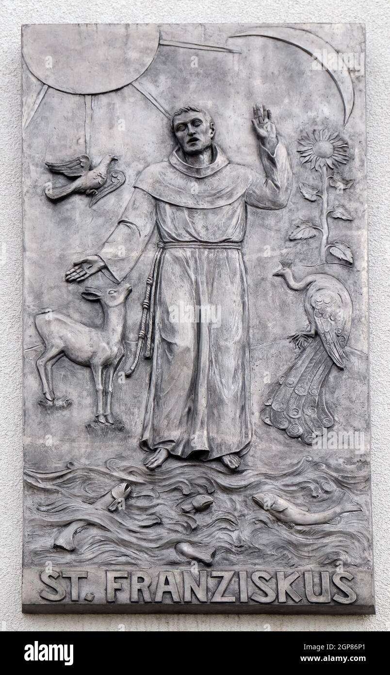 Saint Francis, Monastery of Saint Mary in Kleinostheim, Germany Stock ...