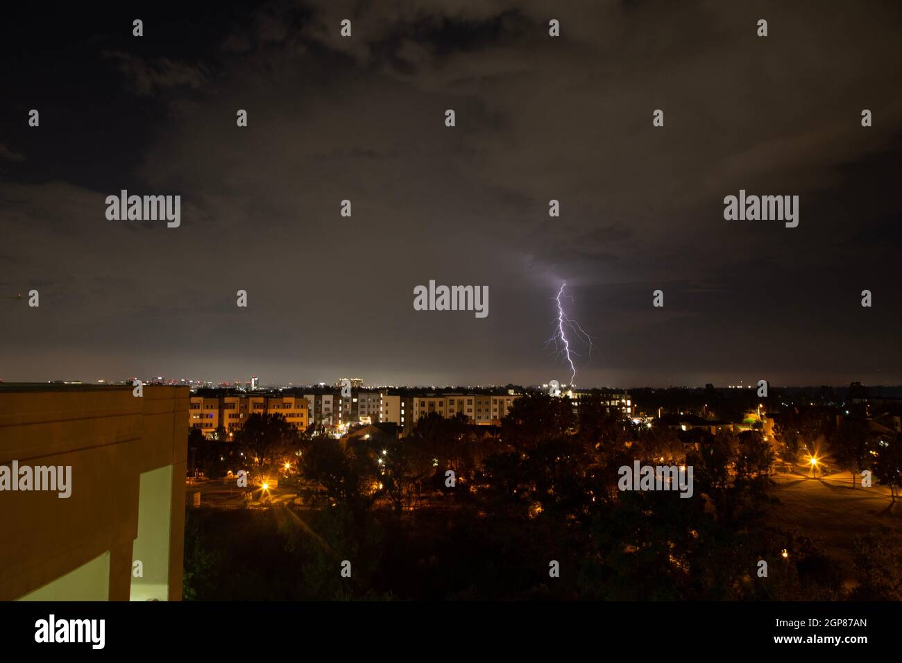 Lightning in Southern California Fall 2021. Some ignitiated wildfires ...