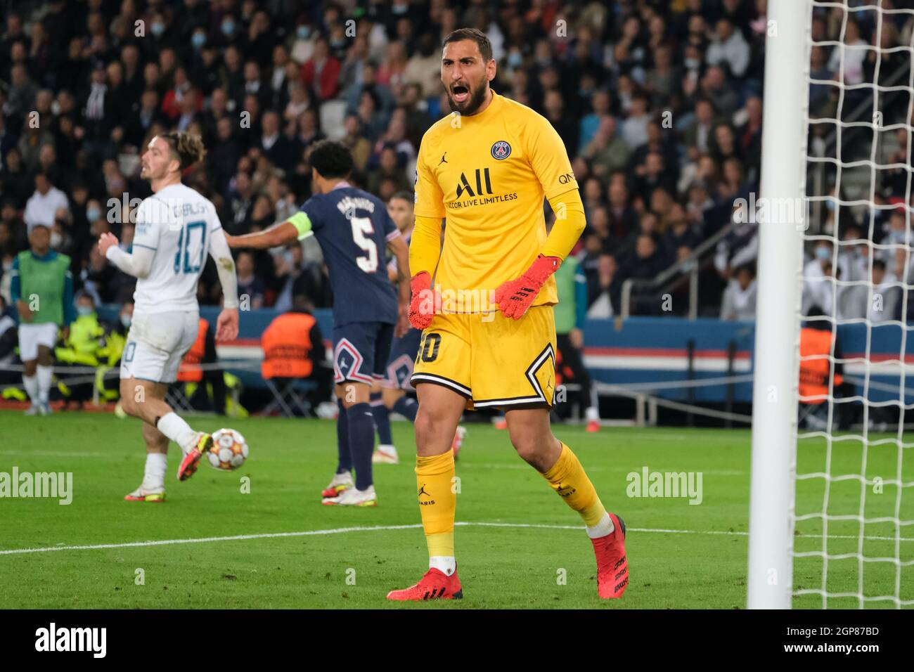 Paris, France. 28th Sep, 2021. PSG Goalkeeper GIANLUIGI DONNARUMMA in ...