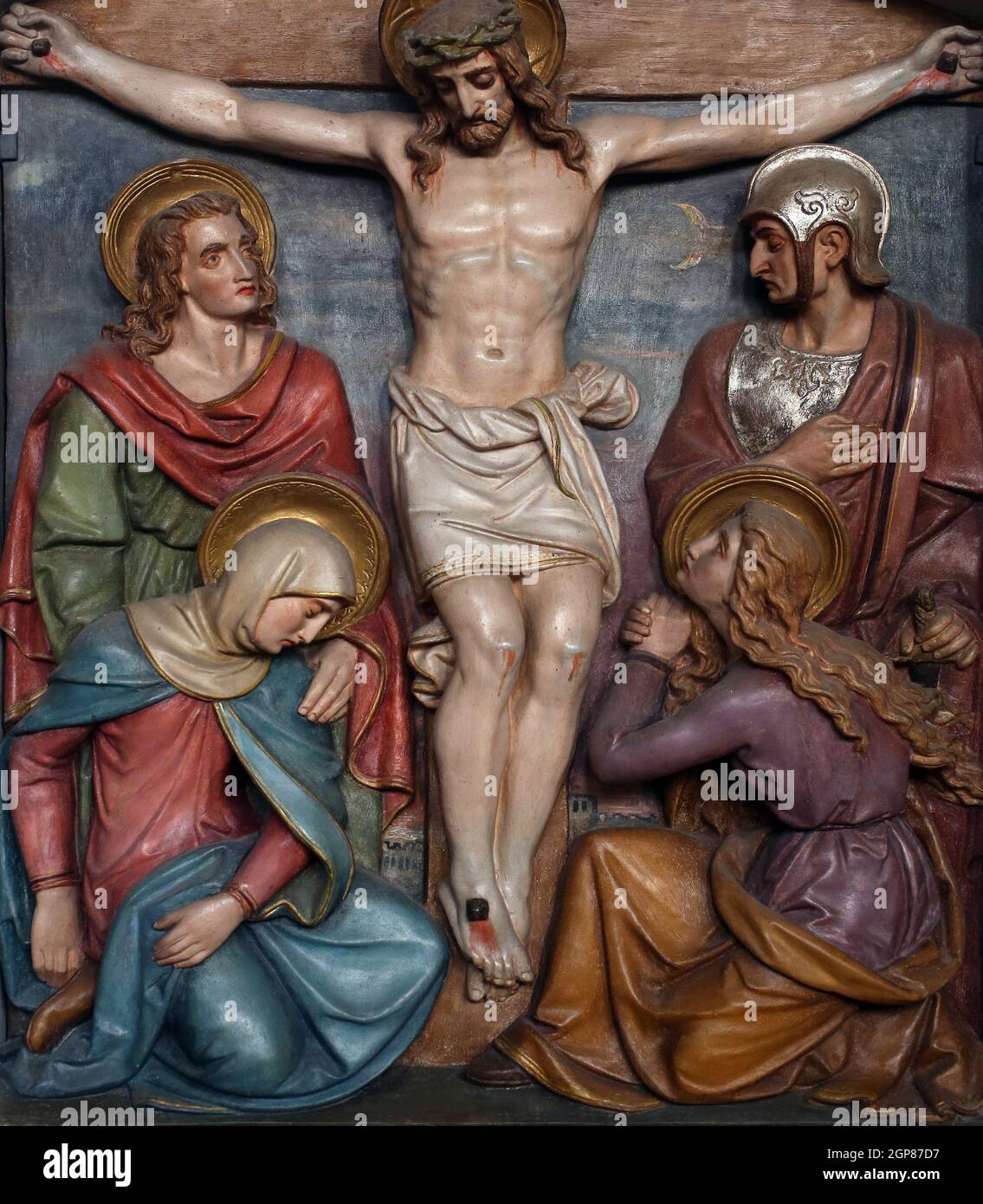 Jesus dies on the cross, 12th Stations of the Cross, the parish church ...