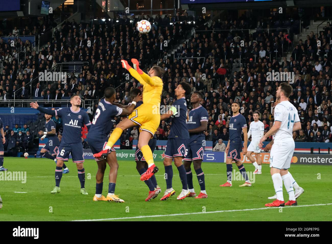 Paris, France. 28th Sep, 2021. PSG Goalkeeper GIANLUIGI DONNARUMMA in ...
