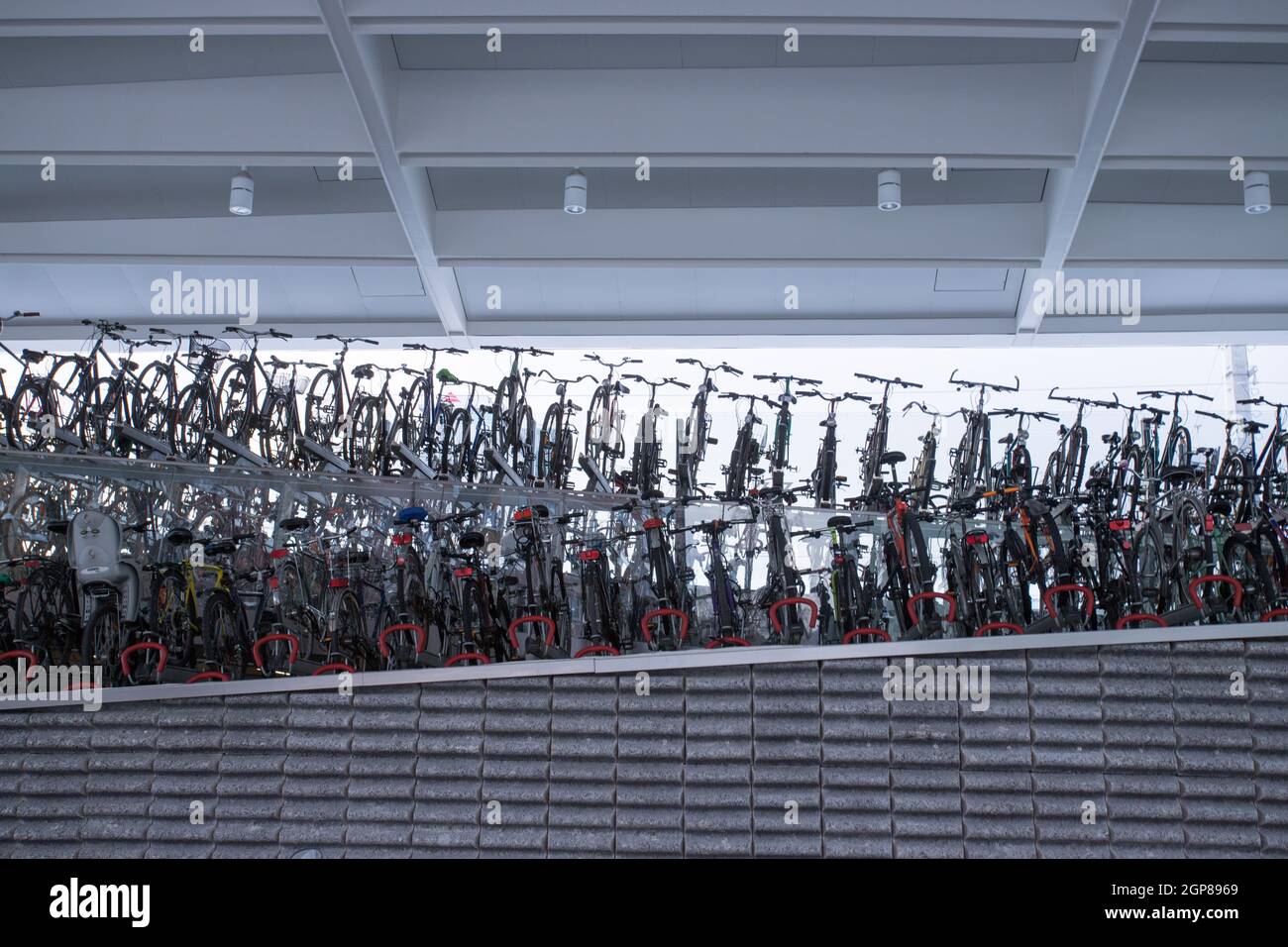 Bicycle rack on train hi-res stock photography and images - Alamy