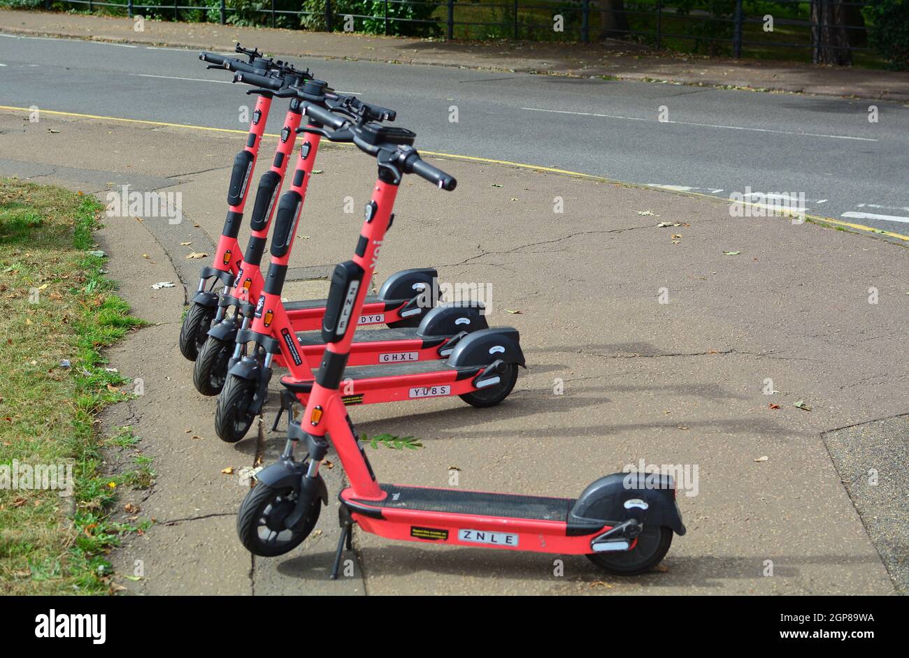 Voi scooters in Northampton Northamptonshire UK Stock Photo - Alamy