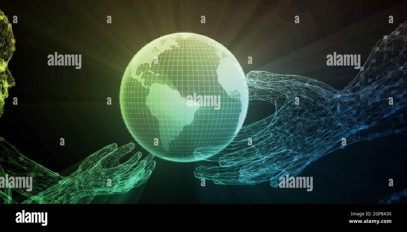 Corporate Communications As a New Technology Art Stock Photo - Alamy