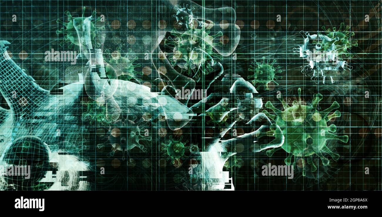 Virus Research and Development Concept as an Abstract Stock Photo - Alamy