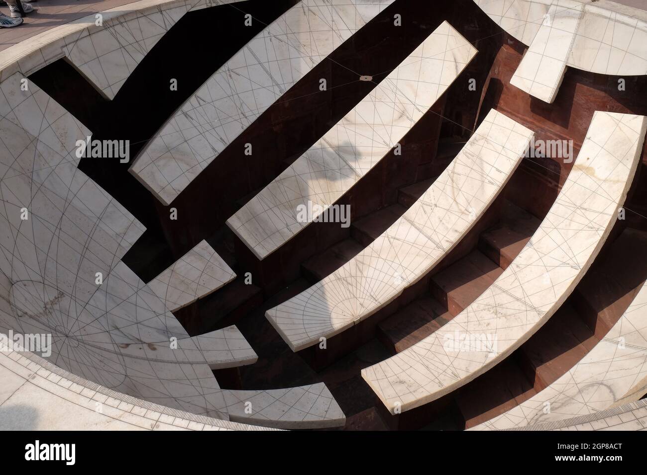 Detail of the Jai Prakash Yantra, a sundial which measures altitudes ...