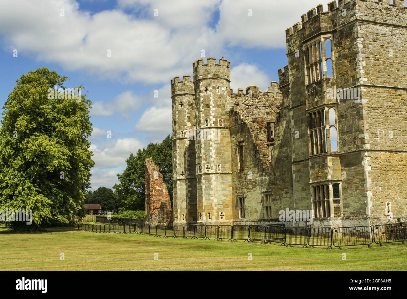 Midhurst Castle Cowdray Park, Tudor nobleman's mansion Stock Photo - Alamy