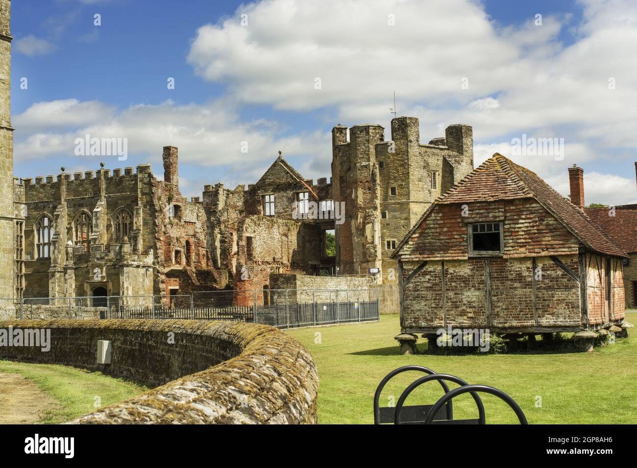 Midhurst Castle Cowdray Park, Tudor nobleman's mansion Stock Photo - Alamy