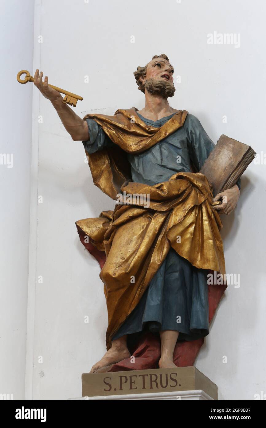 Saint Peter the Apostle, Basilica of St. Vitus in Ellwangen, Germany ...