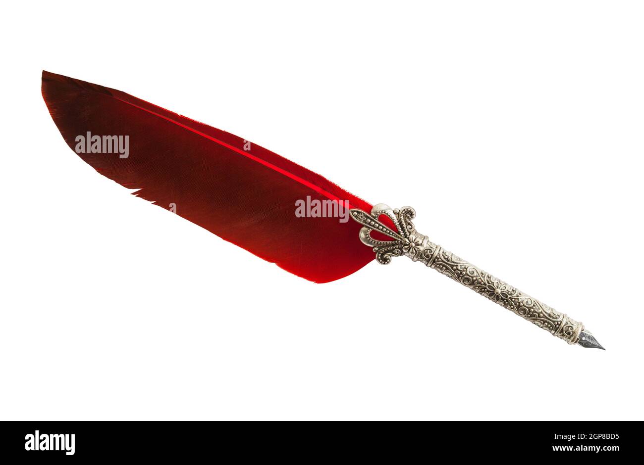 Quill feather pen ink Cut Out Stock Images & Pictures - Alamy