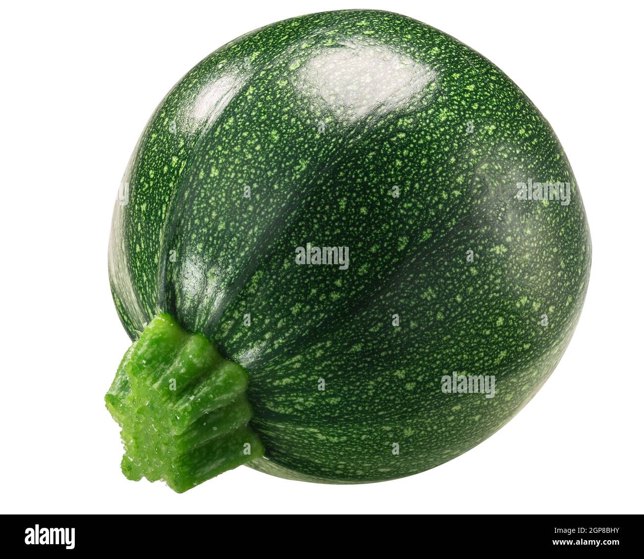 Globe striped Zucchini (Cucurbita pepo fruit), isolated Stock Photo - Alamy