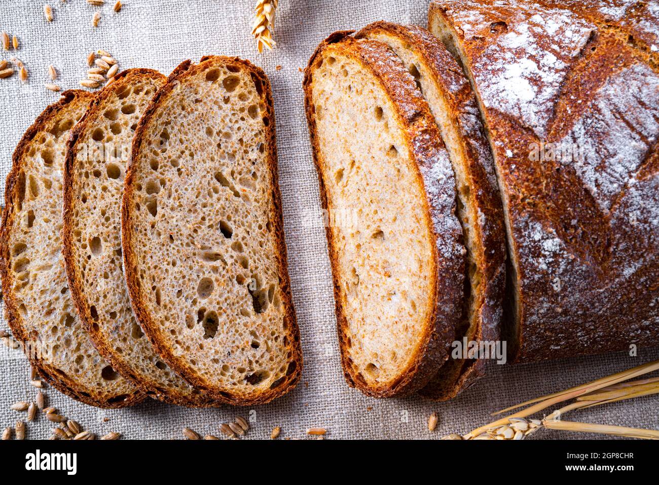 Delicious mixed rye bread, also called gray bread Stock Photo - Alamy