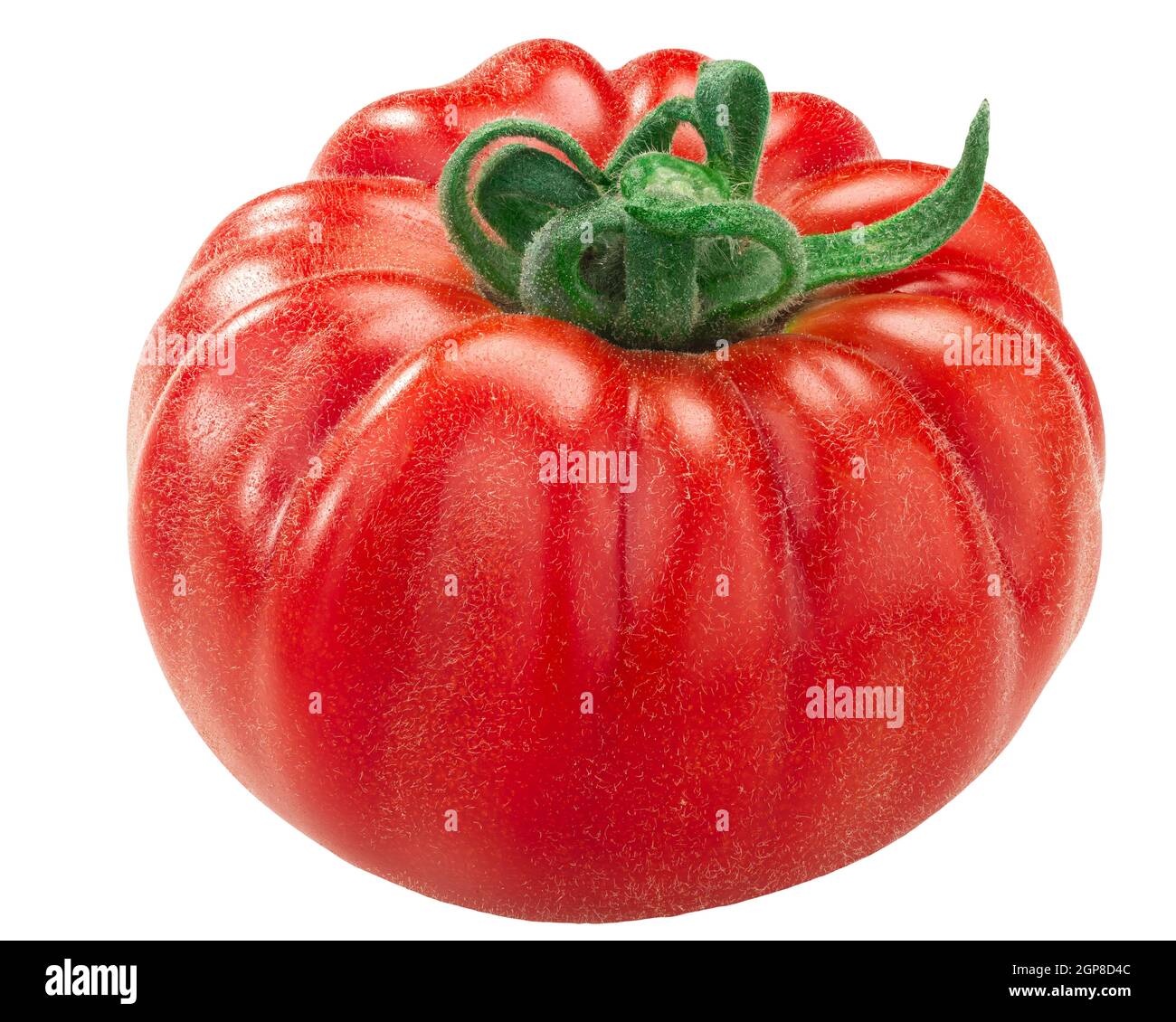Apricot heirloom tomato, fuzzy, isolated Stock Photo - Alamy