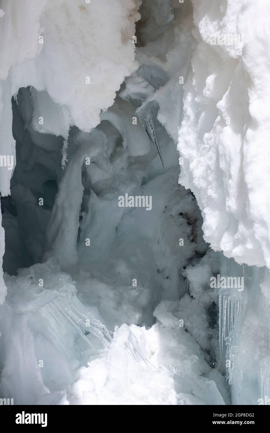 inside a crevasse in the swiss alps Stock Photo - Alamy