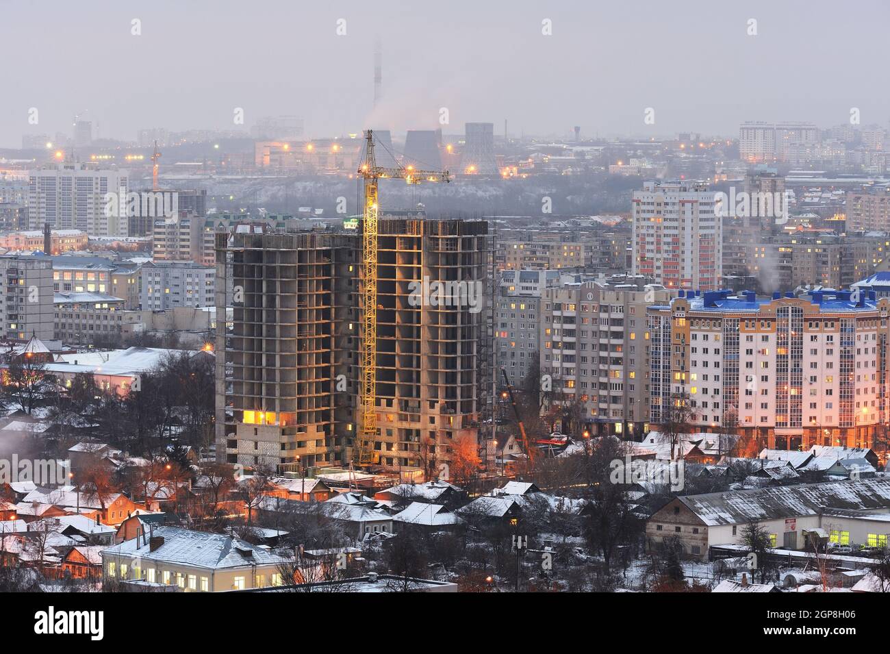 New building project, Orel, Russia, panoramic view horizontal Stock ...