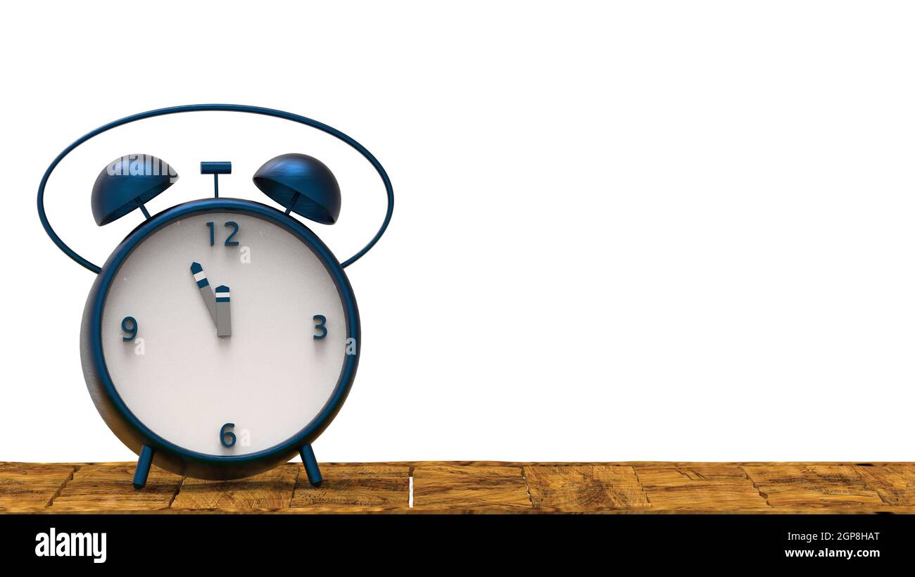 The 3d rendering of Vintage classic alarm clock , Time management ...