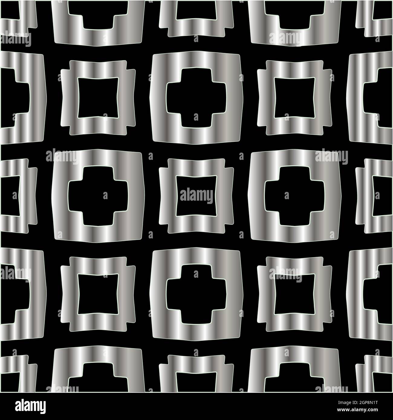 metal pattern on a black background. pattern for fabric, wallpaper ...