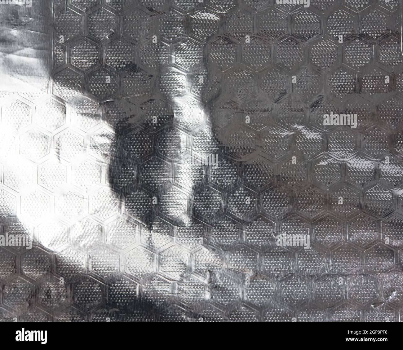 crumpled gray foil texture, full frame, close up Stock Photo - Alamy