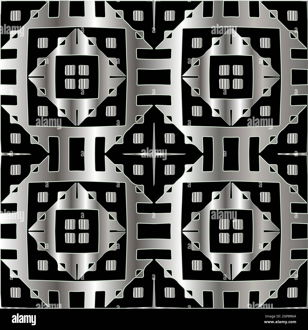 metal pattern on a black background. pattern for fabric, wallpaper ...