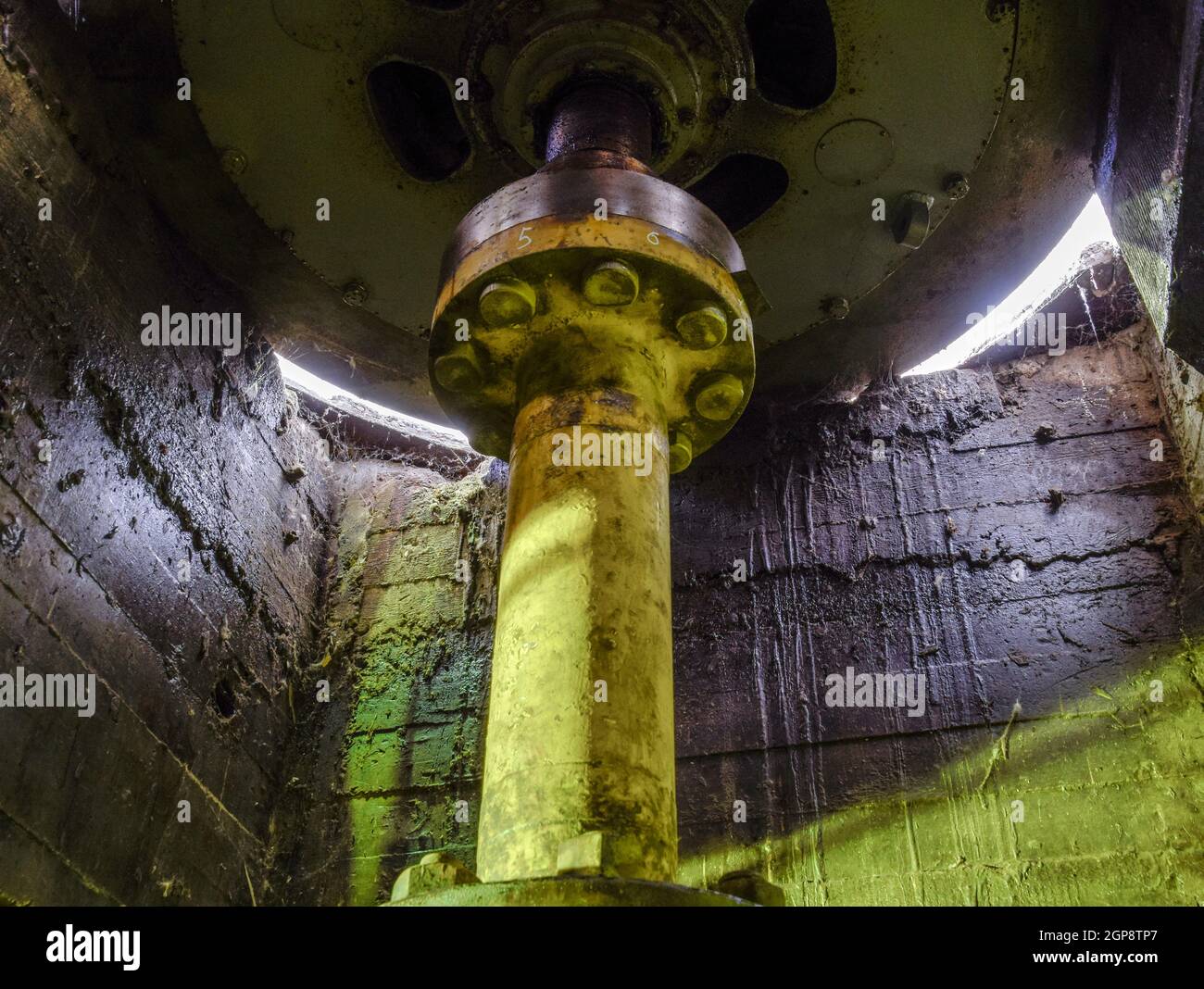 The connection point of the rotor of the induction motor and the shaft ...