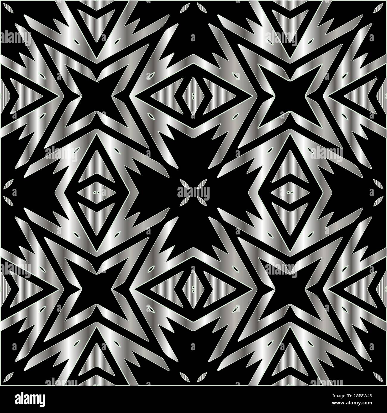 metal pattern on a black background. pattern for fabric, wallpaper ...