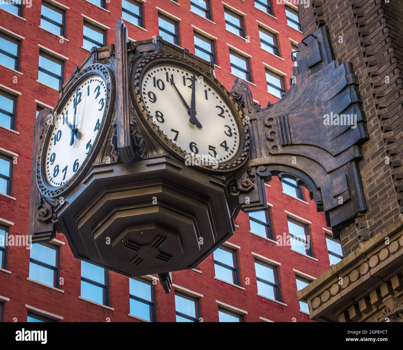 Ayres Clock - Downtown Indianapolis - Indiana Stock Photo - Alamy