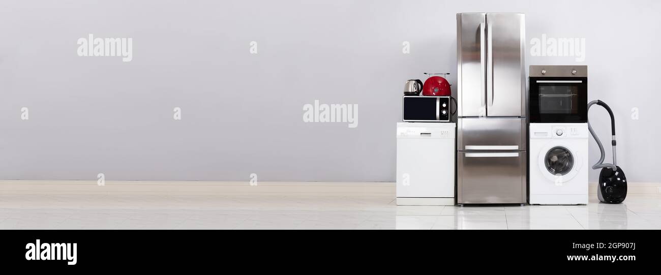Electronic Household Device Appliances Set. House Equipment Stock Photo ...