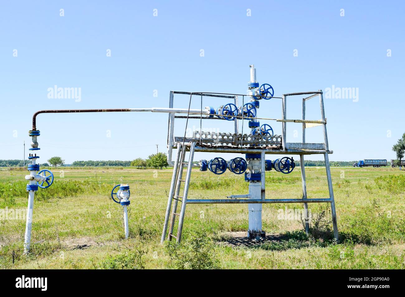 Well for water injection into the reservoir. Maintaining reservoir ...