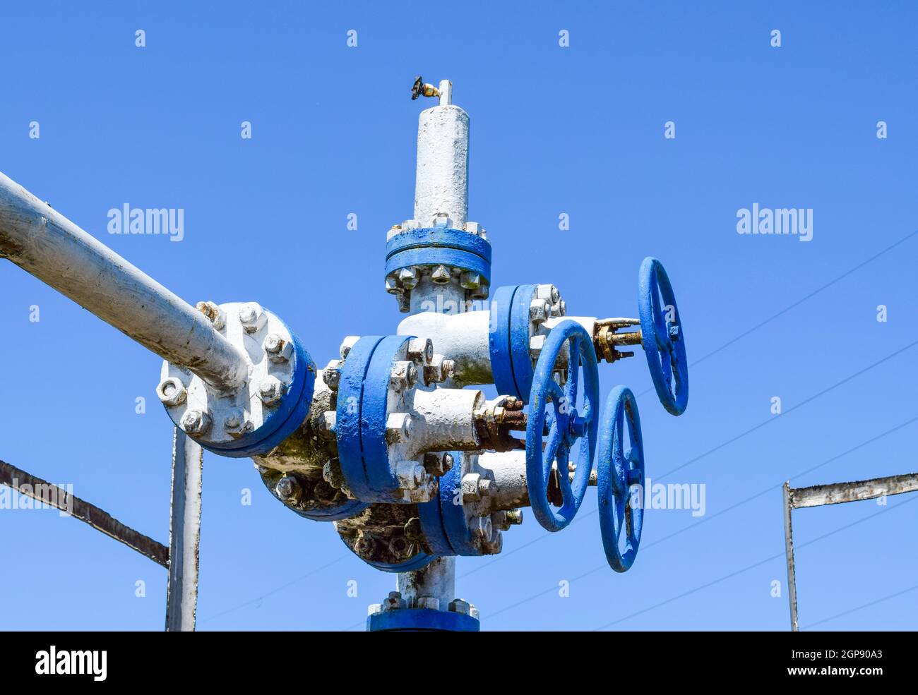 Well for water injection into the reservoir. Maintaining reservoir ...