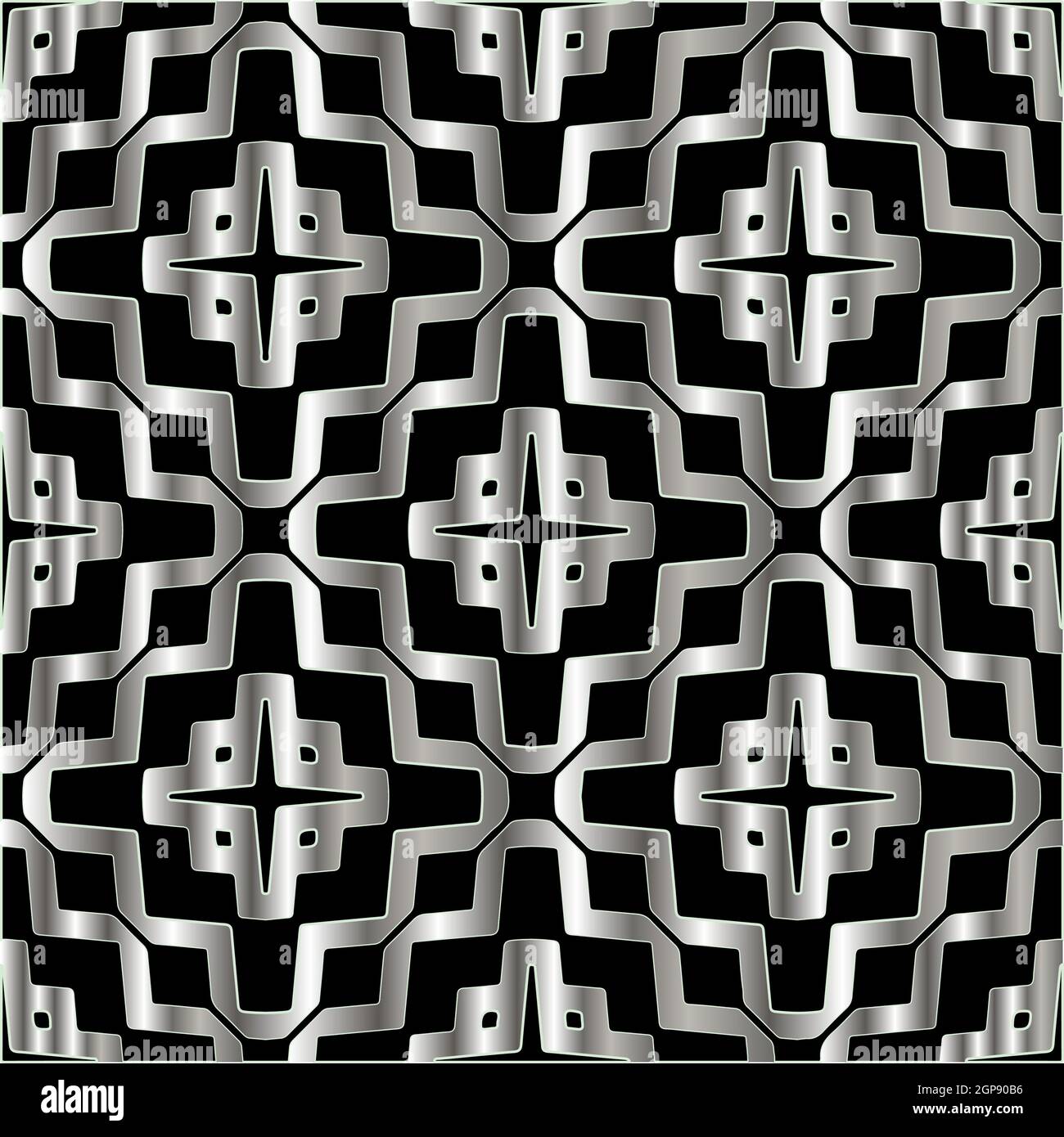 metal pattern on a black background. pattern for fabric, wallpaper ...