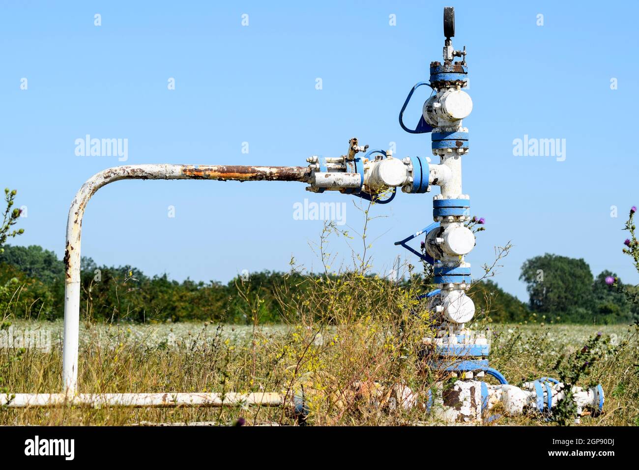 Well for water injection into the reservoir. Maintaining reservoir ...