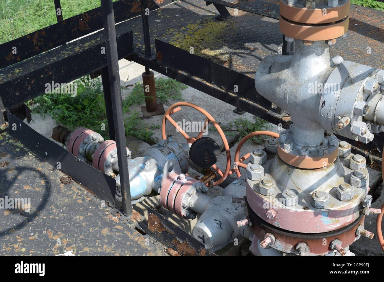 Wells in the Kuban. Extraction of hydrocarbons. Well for oil and gas ...