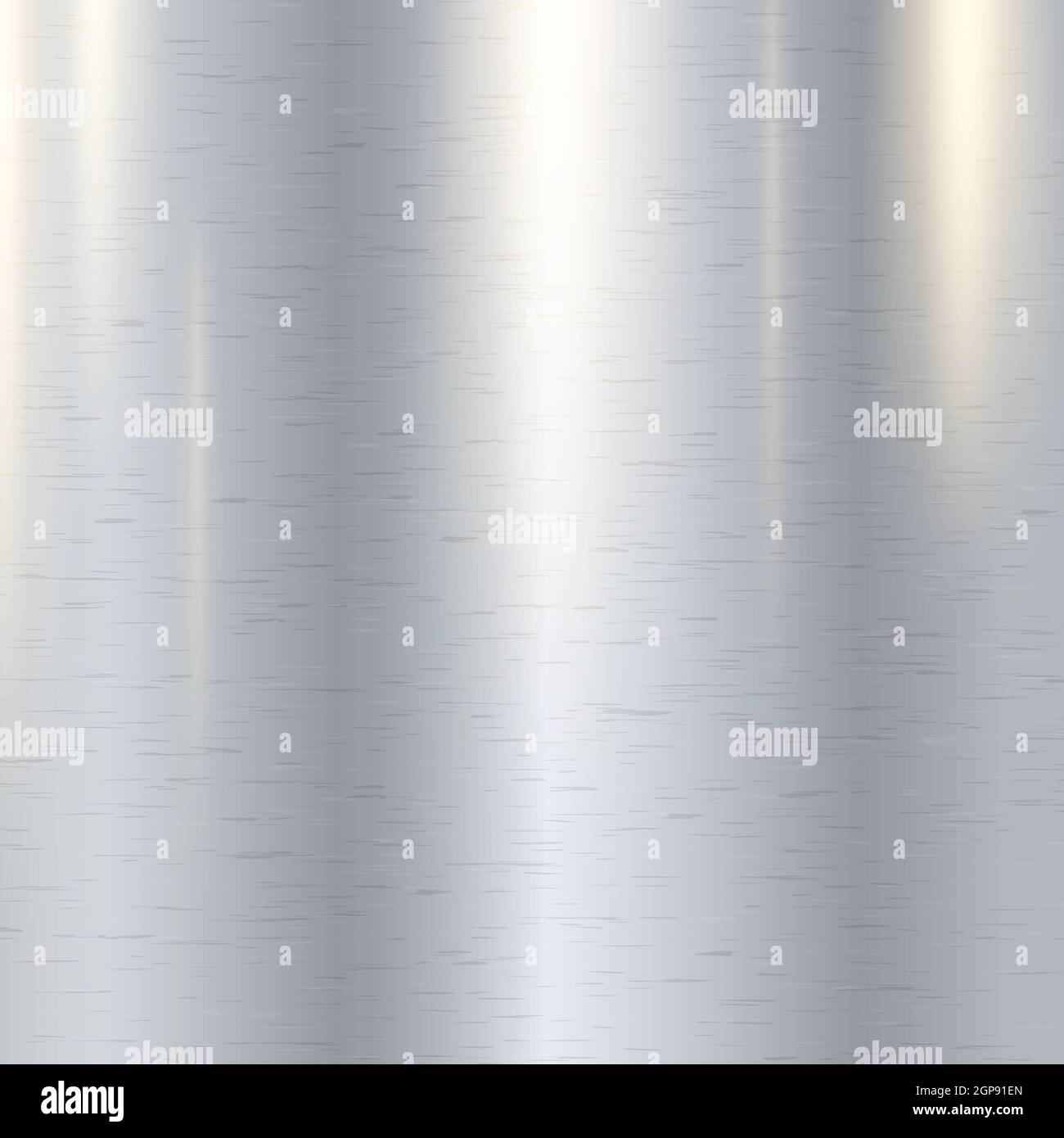 Texture panorama of silver metal with reflection - background Stock ...