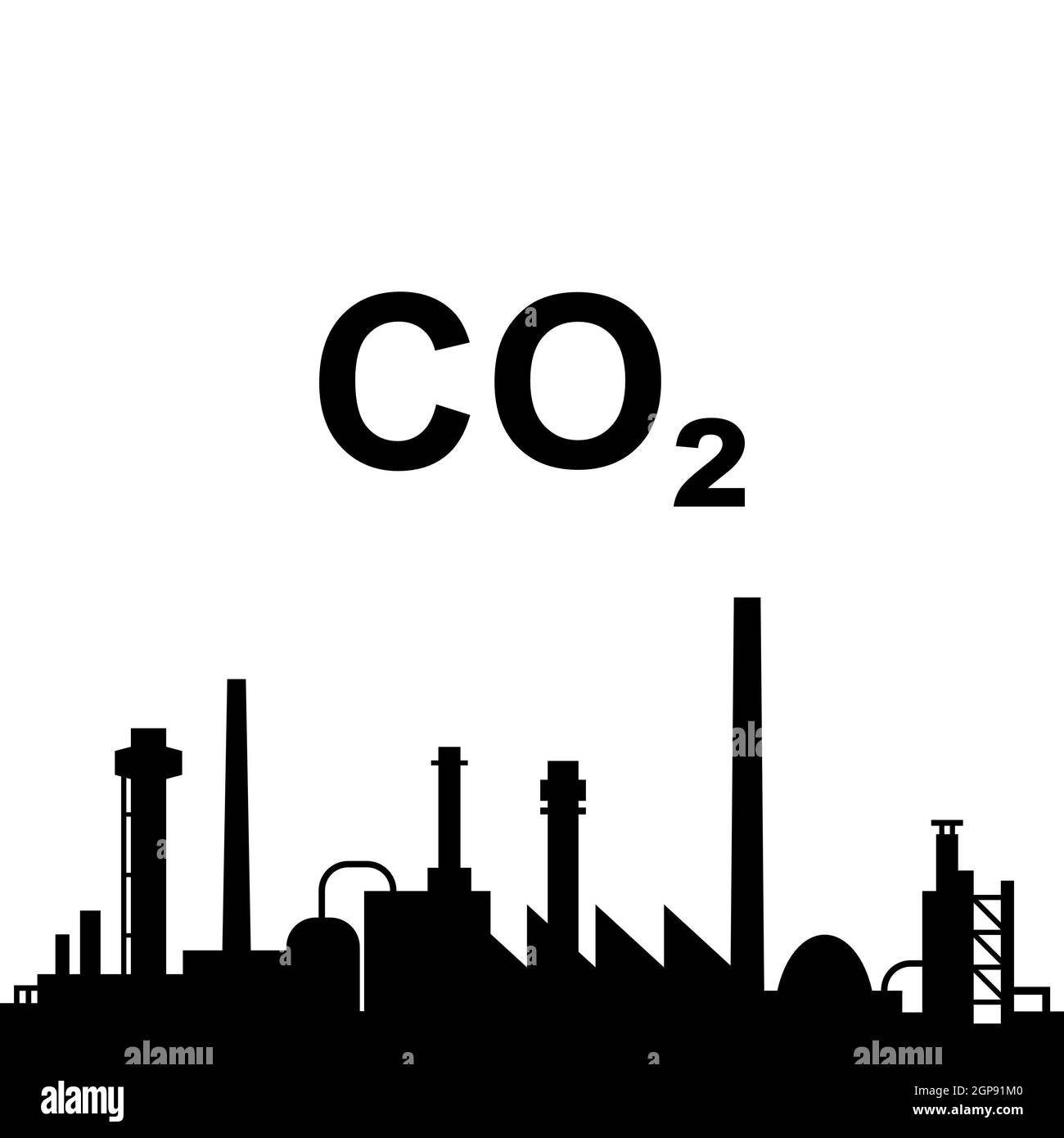 Carbon dioxide and industry Stock Photo - Alamy