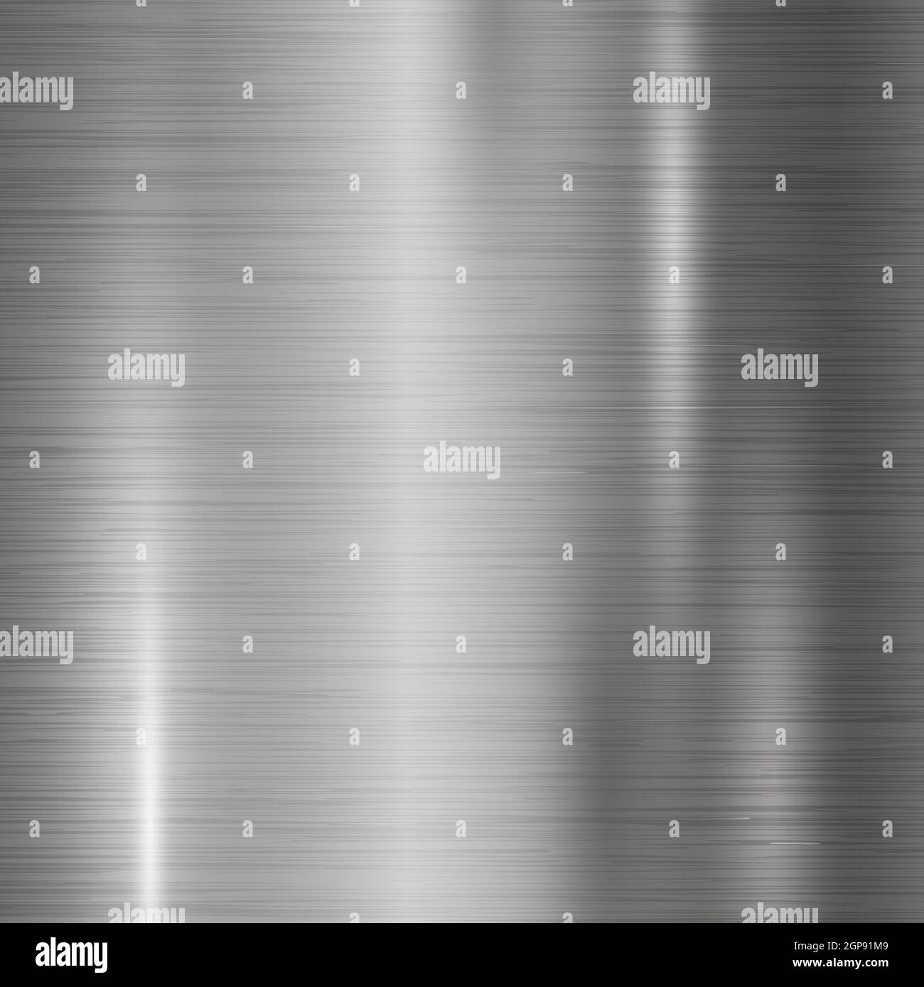 Texture panorama of silver metal with reflection - background Stock ...
