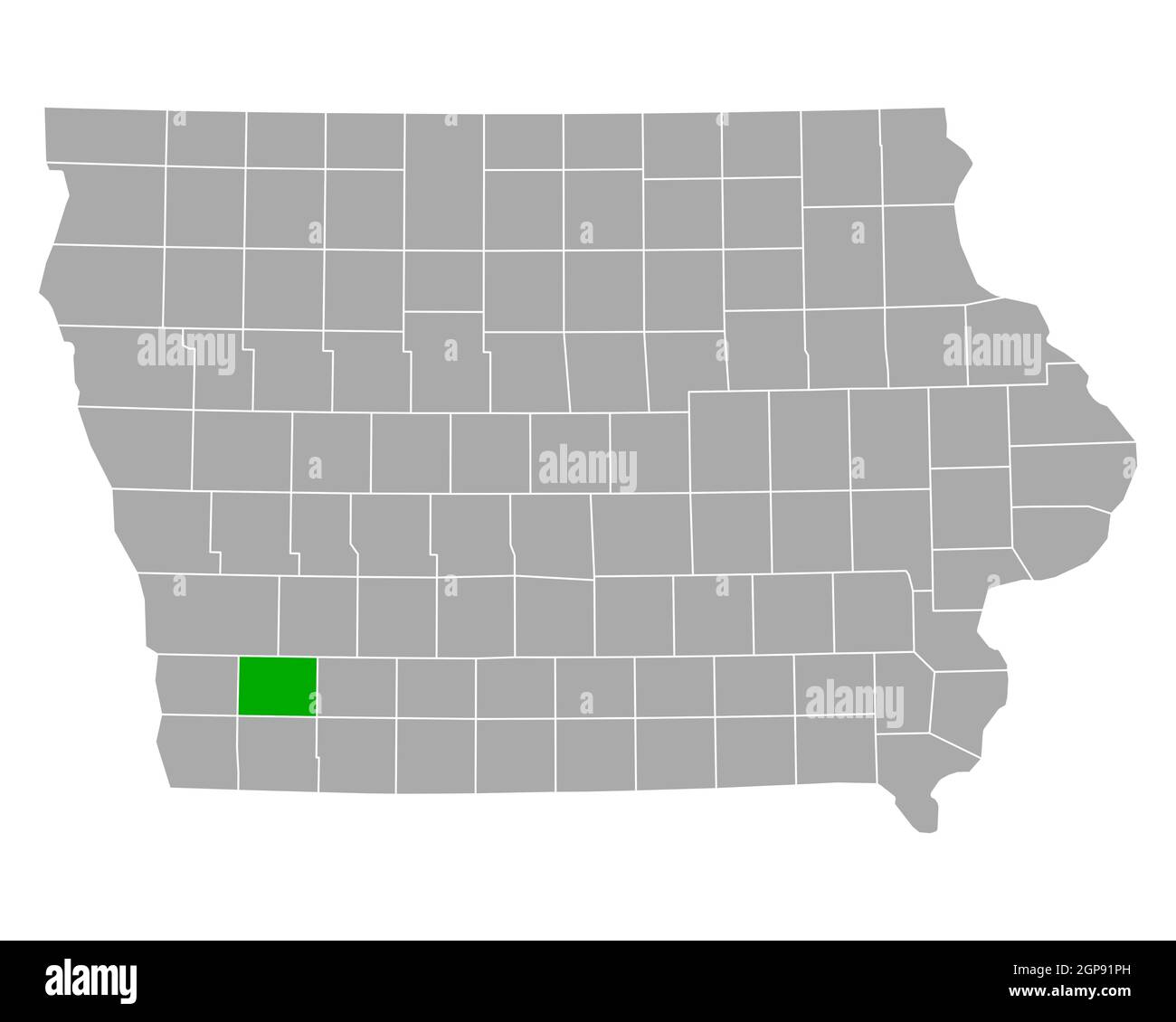 Map of Montgomery in Iowa Stock Photo - Alamy