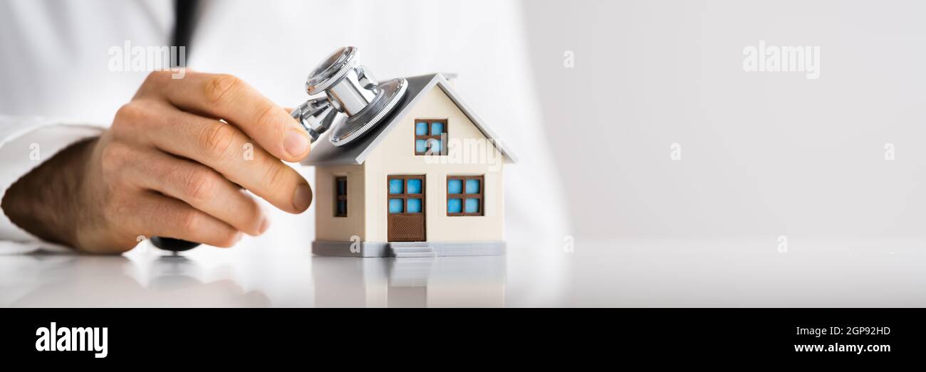 Doctor Doing Homecare Inspection. House Property Check Stock Photo - Alamy