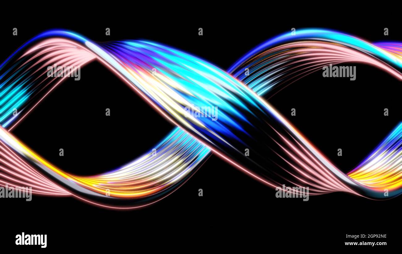 Abstract waves - 3D Illustration Stock Photo - Alamy