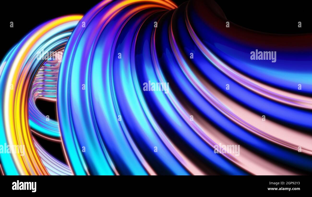 Abstract waves - 3D Illustration Stock Photo - Alamy