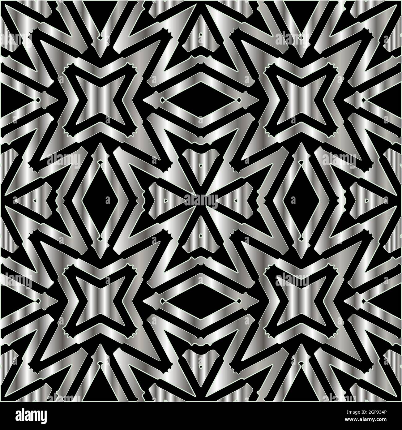 metal pattern on a black background. pattern for fabric, wallpaper ...