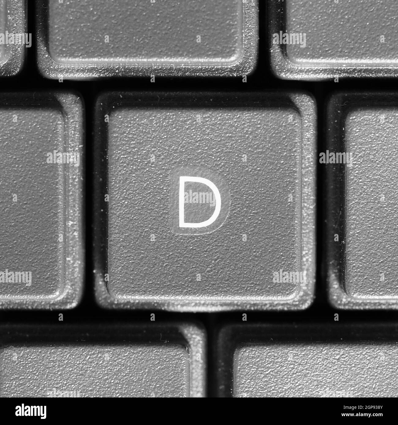 Letter D key on computer keyboard keypad Stock Photo - Alamy