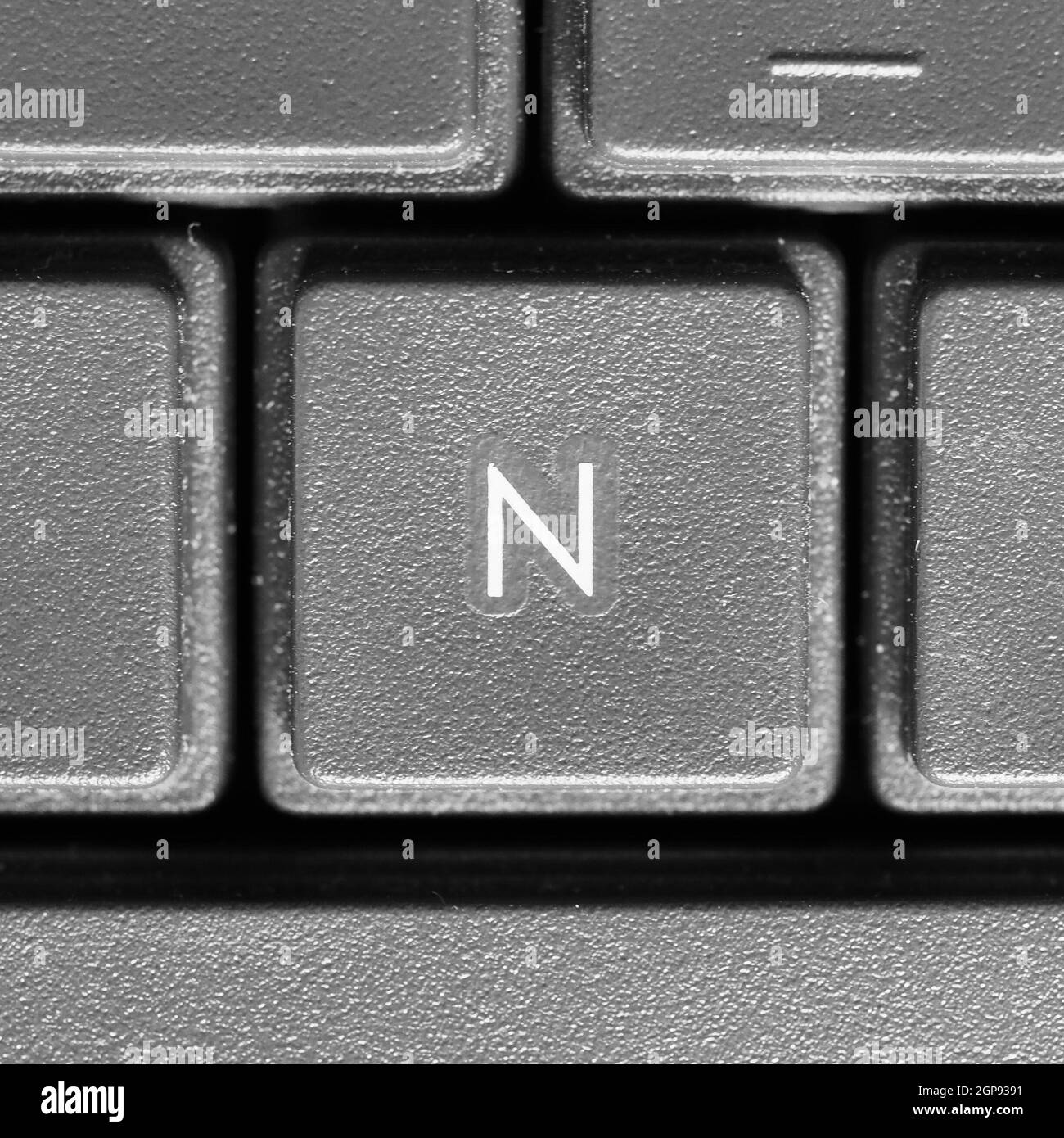 Letter N key on computer keyboard keypad Stock Photo - Alamy