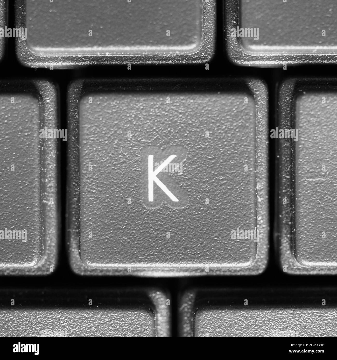 Letter K key on computer keyboard keypad Stock Photo - Alamy