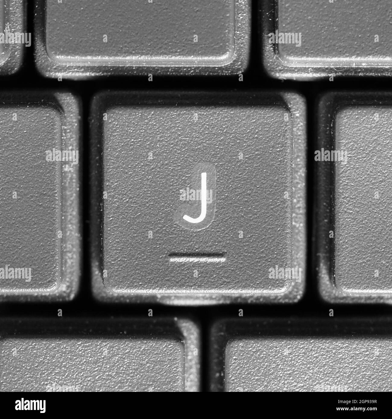 Letter J key on computer keyboard keypad Stock Photo - Alamy