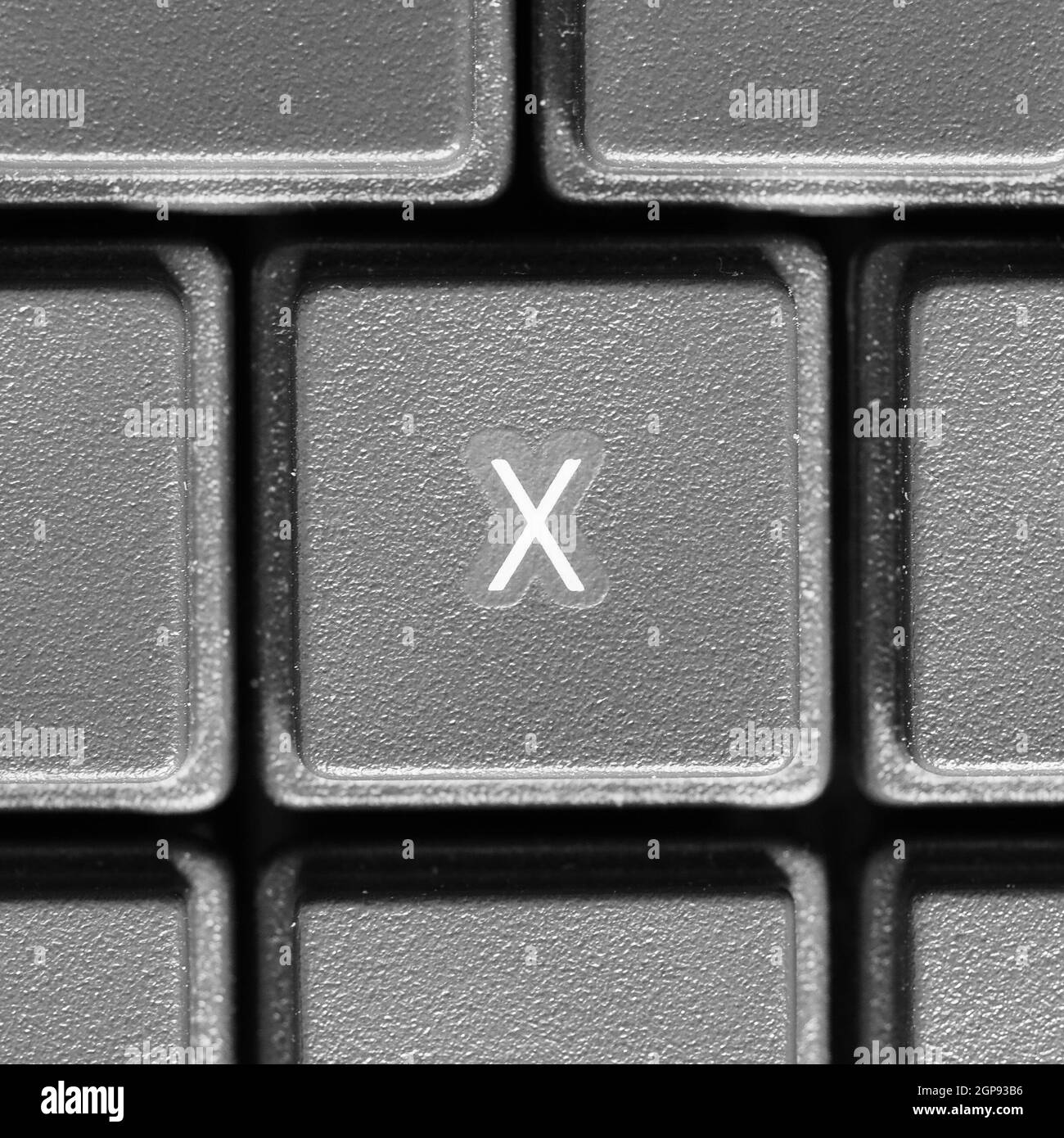 Letter X key on computer keyboard keypad Stock Photo - Alamy