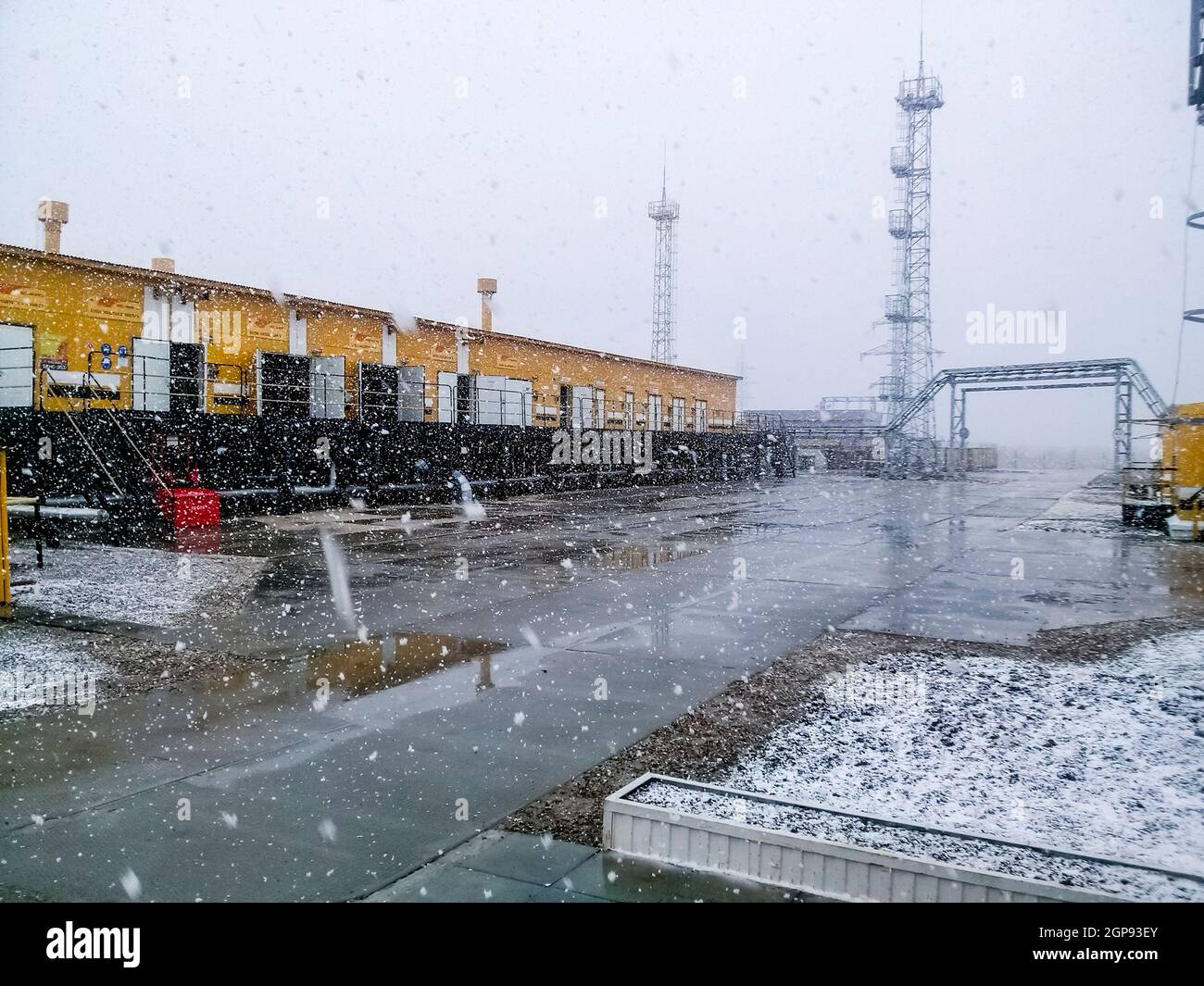 Oil and gas field, near Khanty-Mansiysk, Russia - September 30, 2017 ...