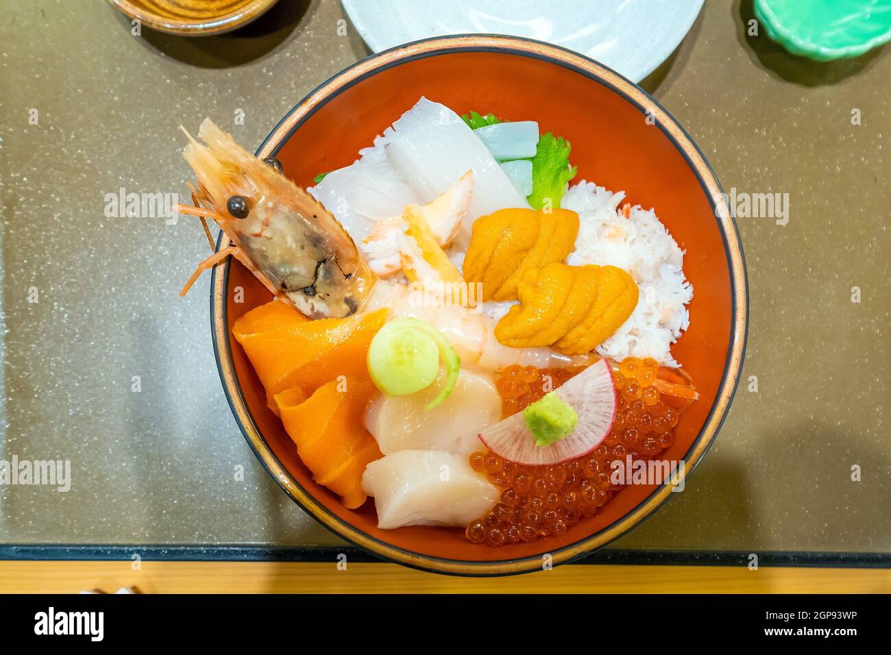 Fresh seafood at fish market in Hakodate, Hokkaido Japan Stock Photo ...